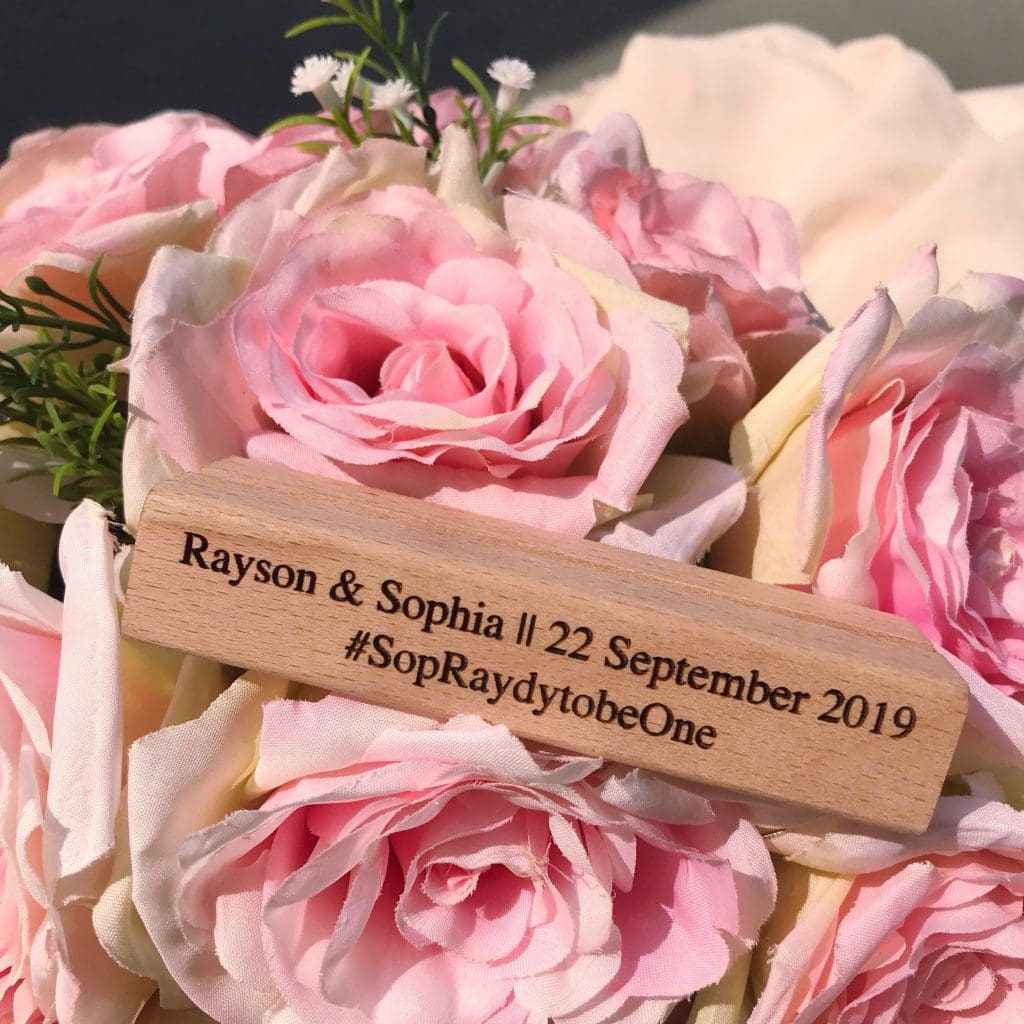 Custom Engraved Acrylic Sheet with Wooden Stand - Ohfriday!