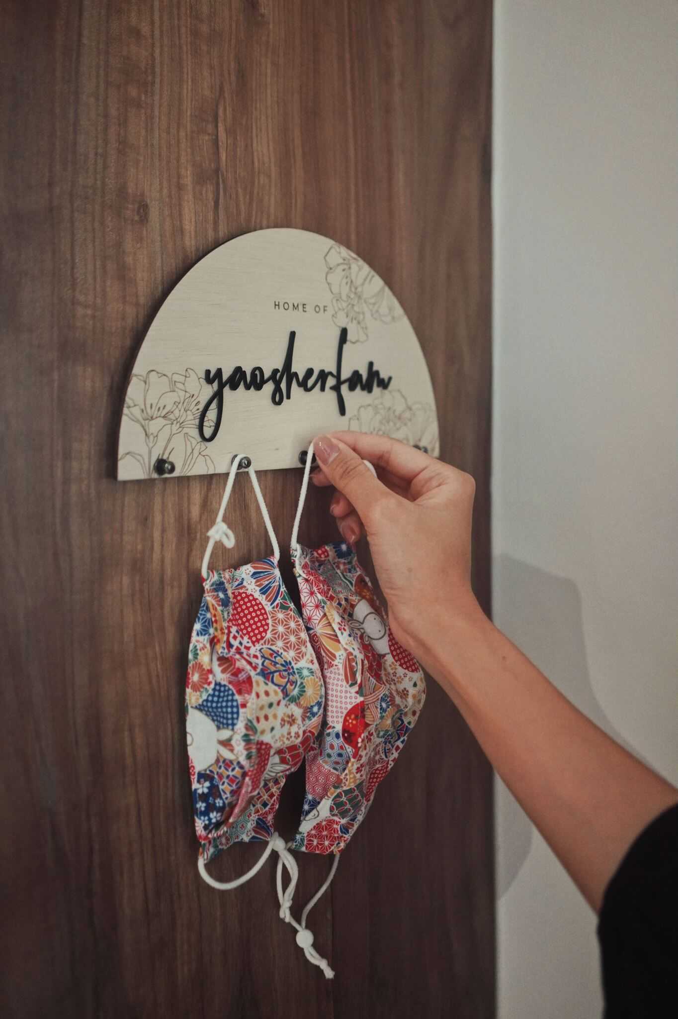 Personalized Bloom Key/Mask Holder - Ohfriday!