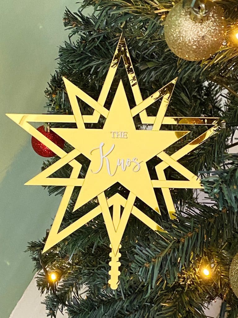 Christmas Acrylic Tree Topper - Ohfriday!